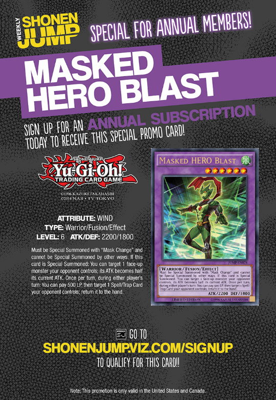 YGOrganization | [Shonen Jump Promo] Masked HERO Blast