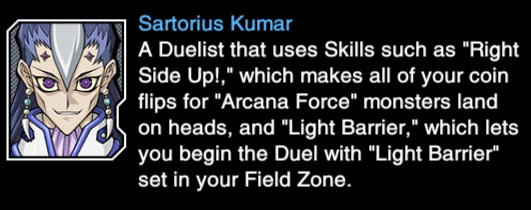 YGOrganization | [Duel Links] Sartorius Kumar Added to the Gate