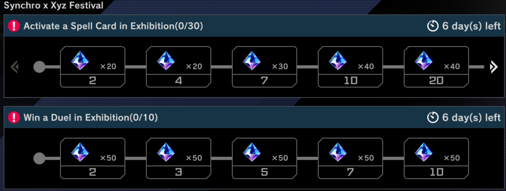 YGOrganization | [Master Duel] Synchro x Xyz Festival: Extra Missions