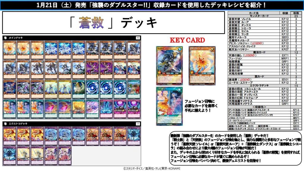 YGOrganization | [Deck Recipes] Sample Deck Recipes from “Double Star ...