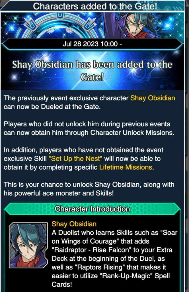 YGOrganization | [Duel Links] Shay Obsidian (Shun Kurosaki) from ARC-V ...