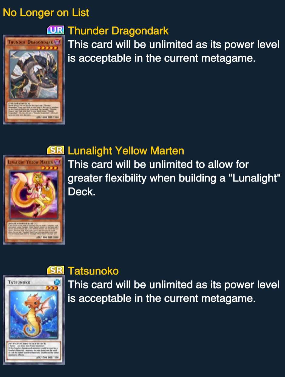 YGOrganization | [Duel Links] Forbidden & Limited List After the Kaiba Corp Cup