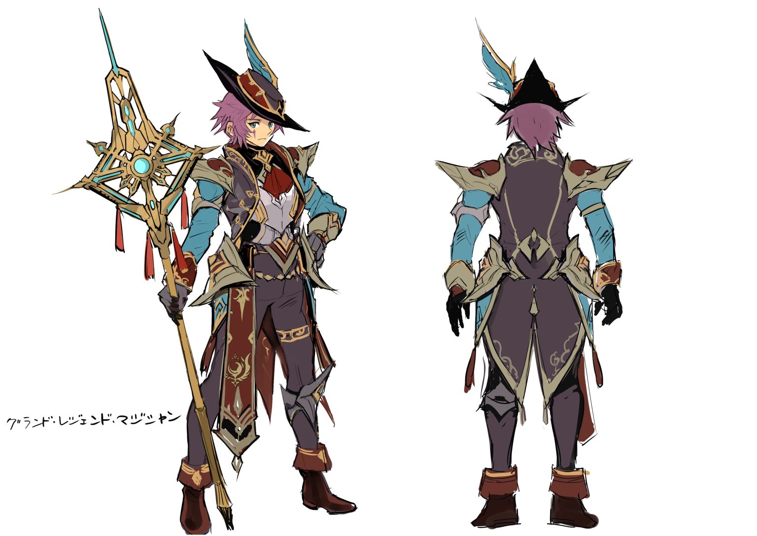 YGOrganization | “Grand Legend Magician” Reference Artwork [RUSH DUEL]