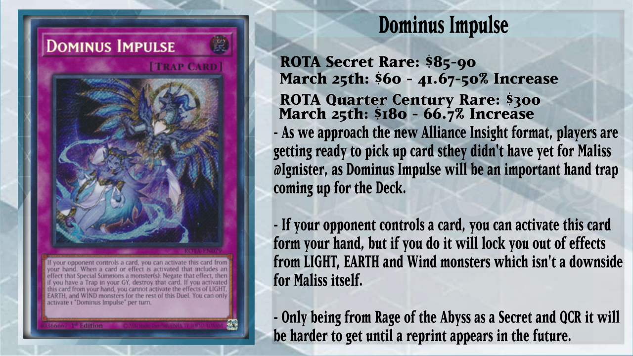 YGOrganization | MW: Has Alliance Insight Already Impacted The Market?