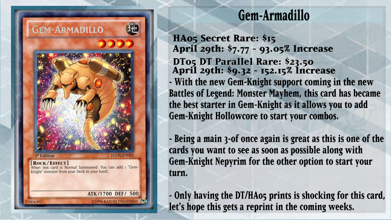 YGOrganization | MW: Classic And Old Techs Return to Take On The Meta