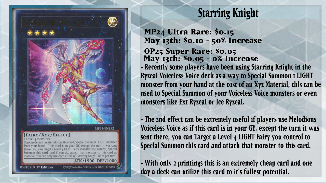 YGOrganization | [MW] Surprising and Hidden Techs Returned To The Game