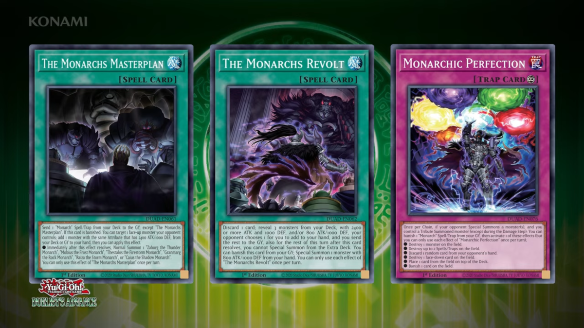 YGOrganization | Duelist’s Advance Set Introduction: Monarchs [DUAD]